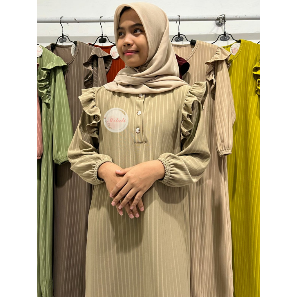 Jual JB - Gamis SAFIRA Rempel Alvaro Knit Premium Busui Kancing [READY ...