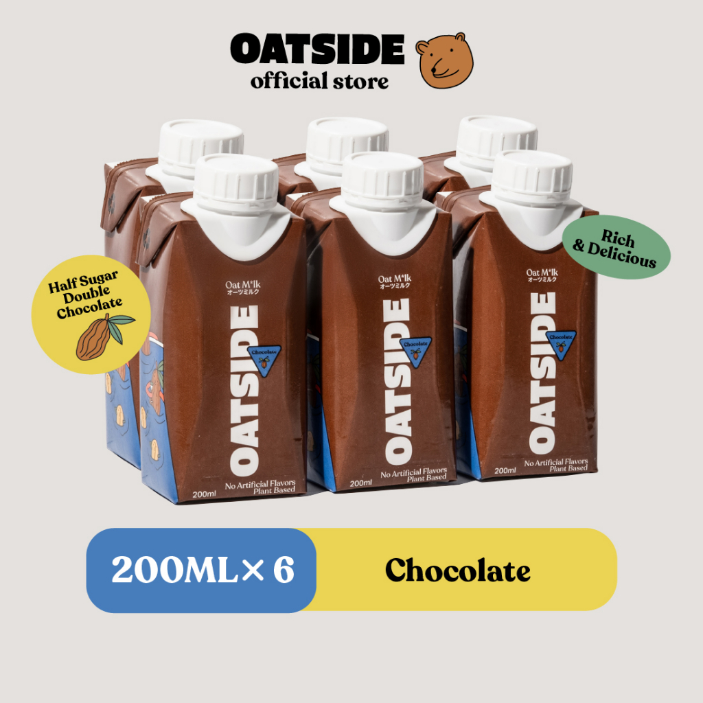 Jual OATSIDE Mini Cap Oat Milk Chocolate 200ml (6pcs) (Kemasan Tutup ...