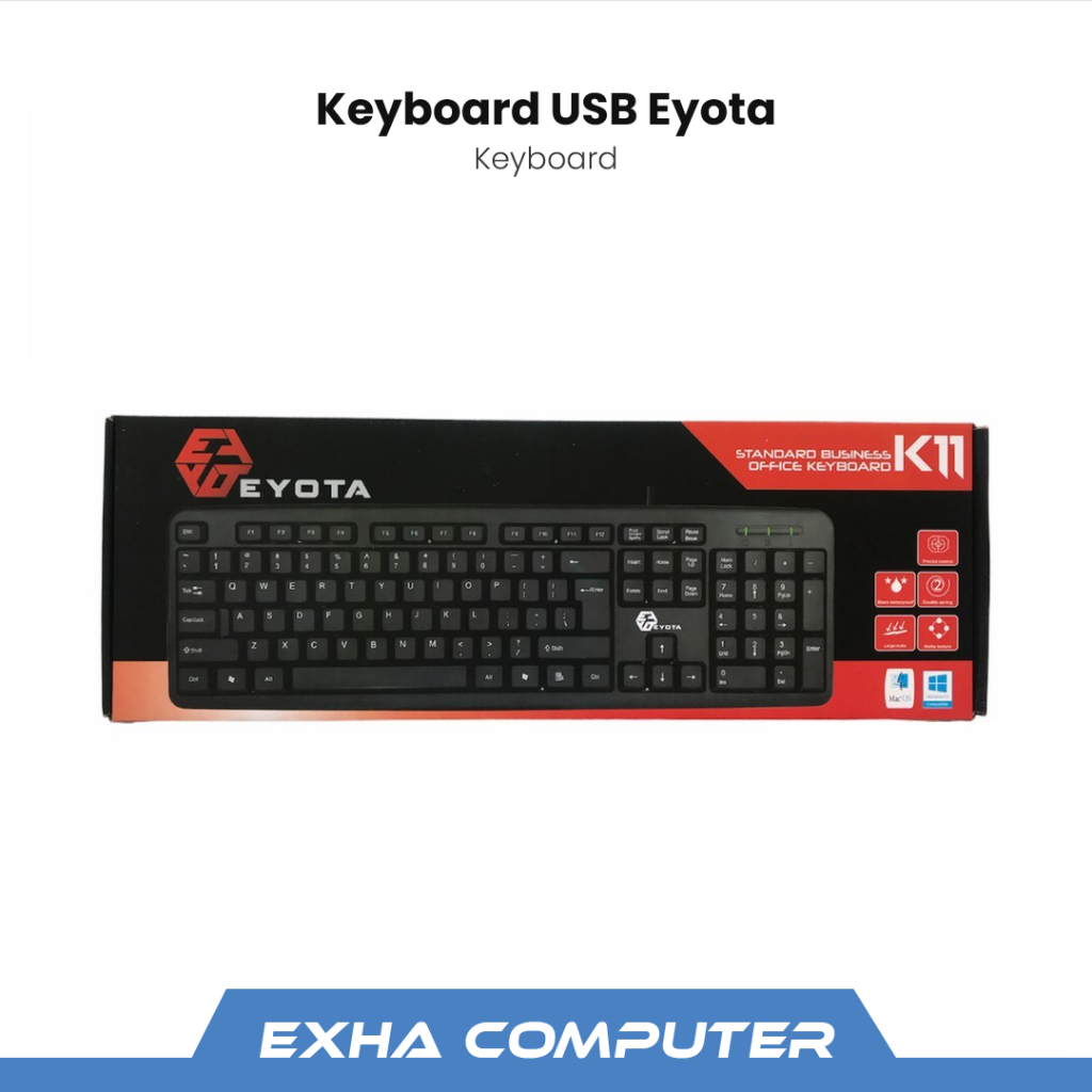 Jual Keyboard USB Eyota Plug n Play Full Keyboard USB | Shopee Indonesia