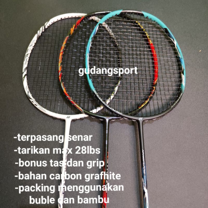 Jual Raket badminton carbonex raket bulu tangkis import free tas dan grip | Shopee Indonesia