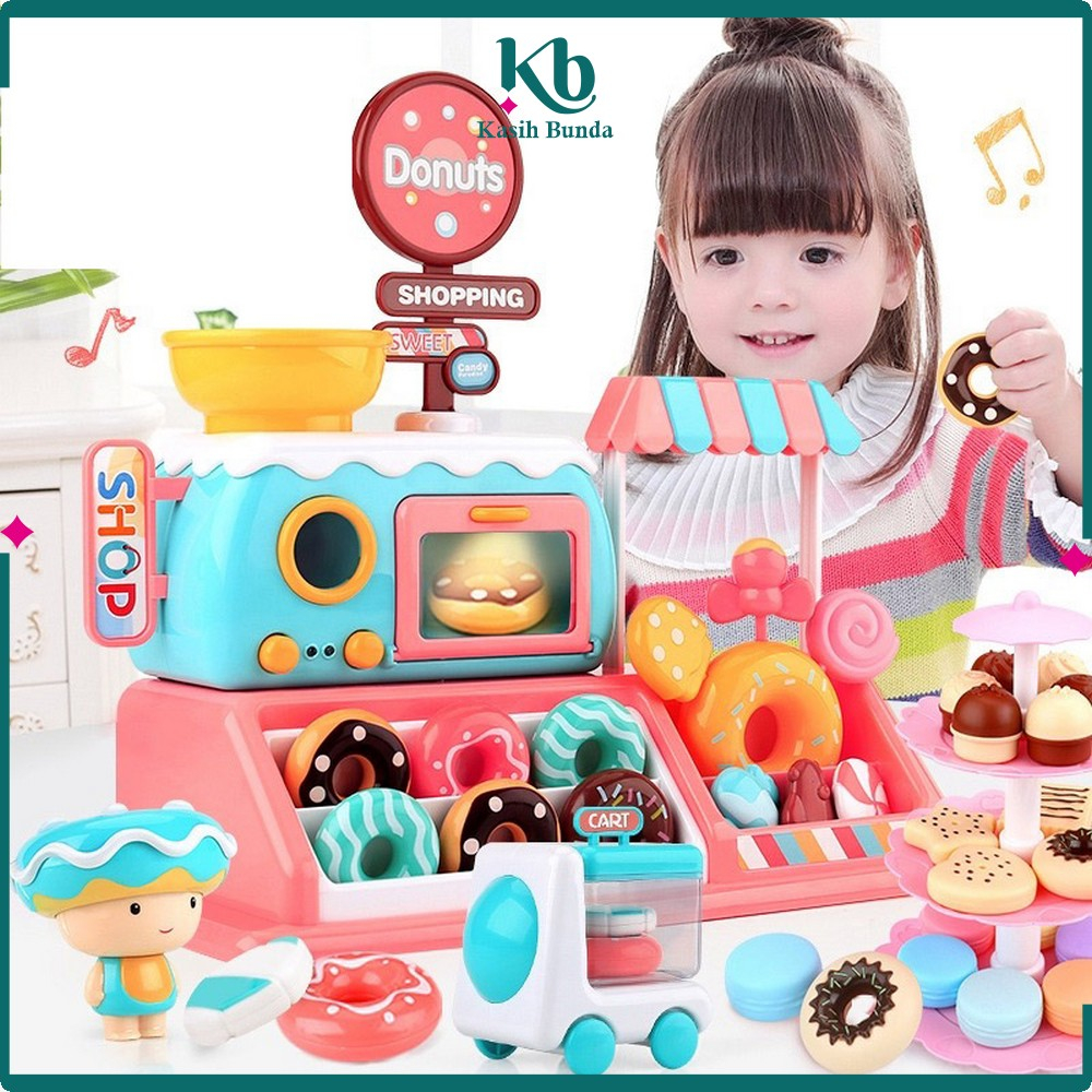 Jual Mainan Edukasi Anak Toko Donat 999-82 / Mainan Kasir Shopping ...