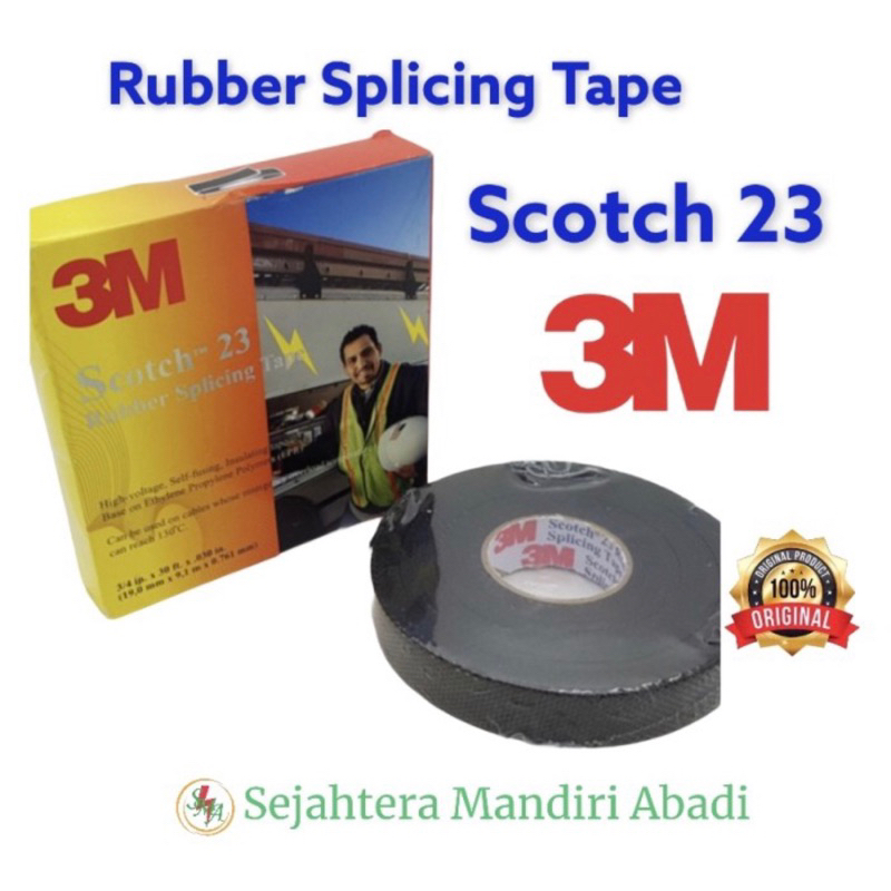 Jual Isolasi Rubber 3M Scotch 23 Splicing Tape Original | Shopee Indonesia