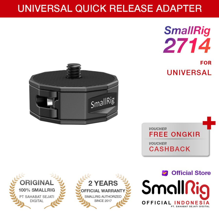 Jual SmallRig Universal Quick Release Adapter 2714 | Shopee Indonesia