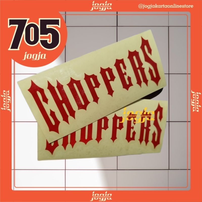 Jual Stiker Chopper Reflective Cutting Sticker Custom Choppers Motor 10 ...