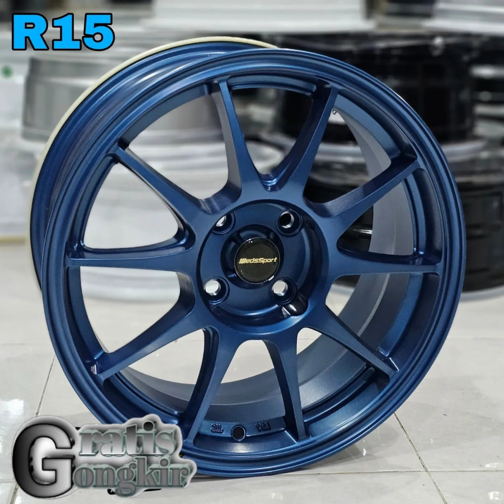 Jual velg mobil ring 15 wedssport TC105 X Pcd 4x100 velg racing r15 ...