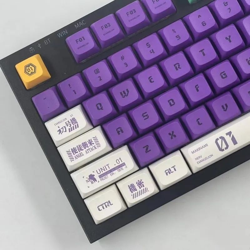 Jual Evangelion Keycaps EVA-01 PBT XDA Profile mechanical keyboard ...