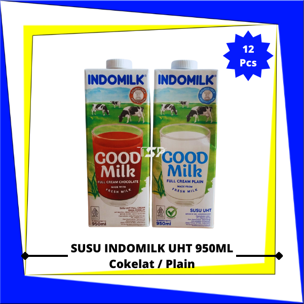 Jual INDOMILK Susu UHT 950ml x 12 pcs (1 Karton) | Shopee Indonesia
