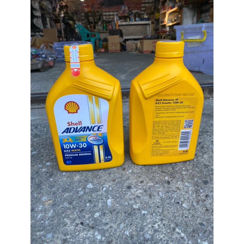 Jual Oli Shell Ax5 Matic 10W-30 Oil ShellAdvance Original | Shopee ...