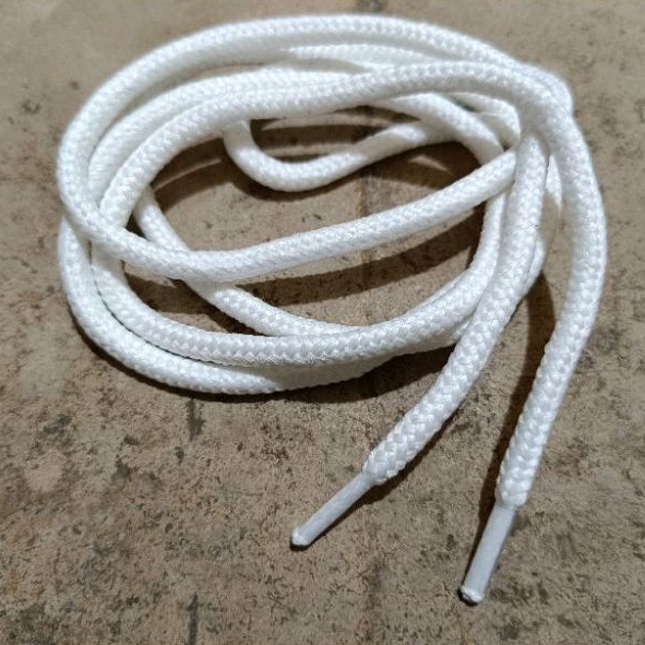 Jual tali hoodie bulat isi warna putih / tali celana sport warna putih ...