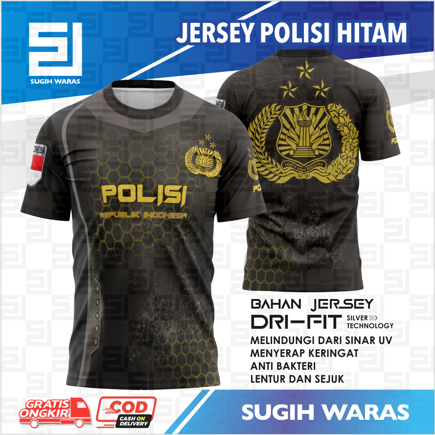 Jual JERSEY P0LIS / KAOS DRI-FIT P0LIS LENGAN PENDEK | Shopee Indonesia