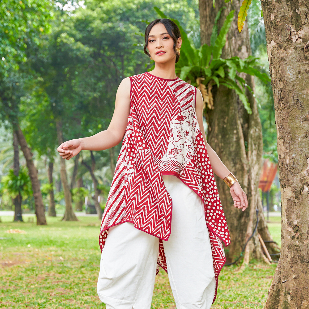 Jual NONA RARA - Fortuna Dobi Mahardika T2321, Baju Batik Kasual Modern ...