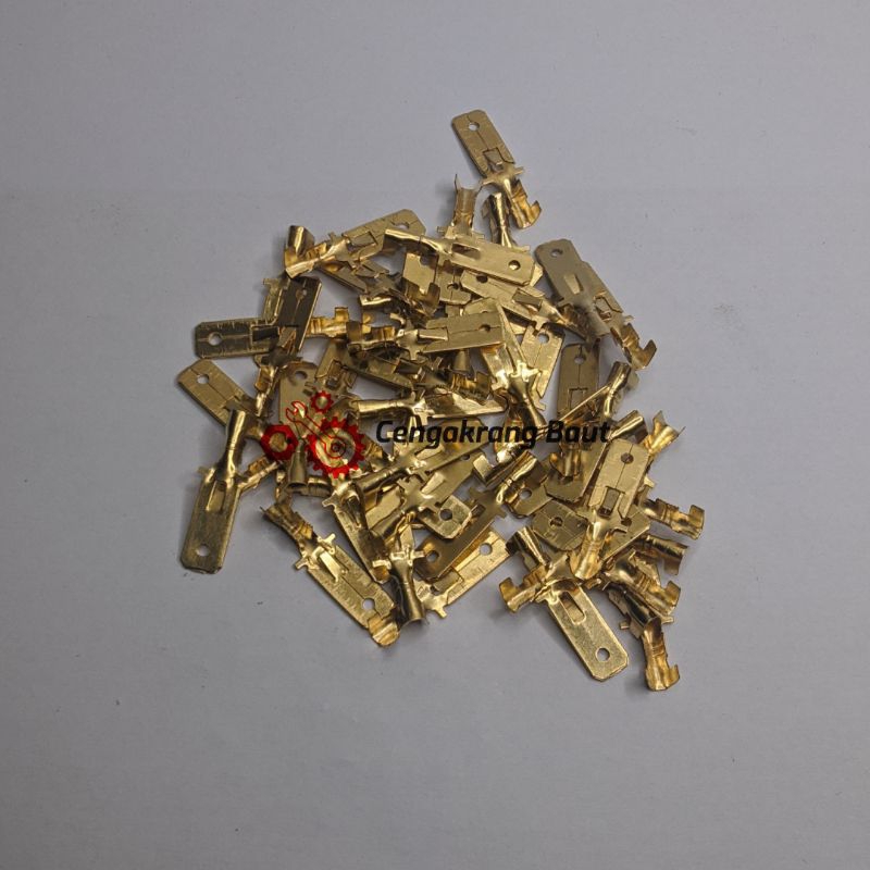 Jual 30pcs skun kabel cowo kuningan / skun kabel | Shopee Indonesia