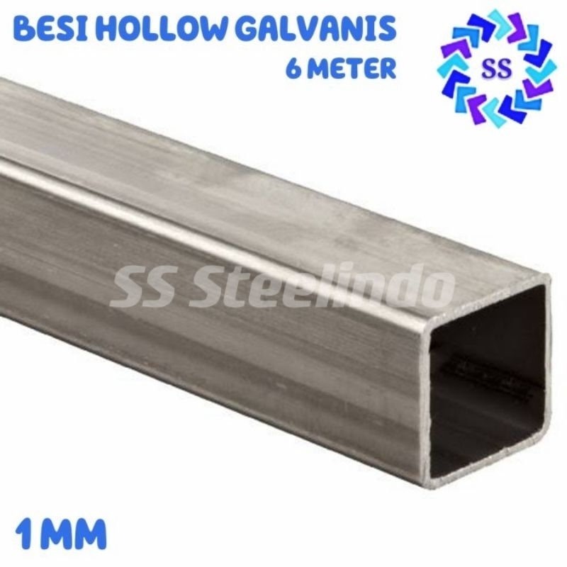 Jual BESI HOLLOW - KOTAK GALVANIS 1MM 6 METER | Shopee Indonesia
