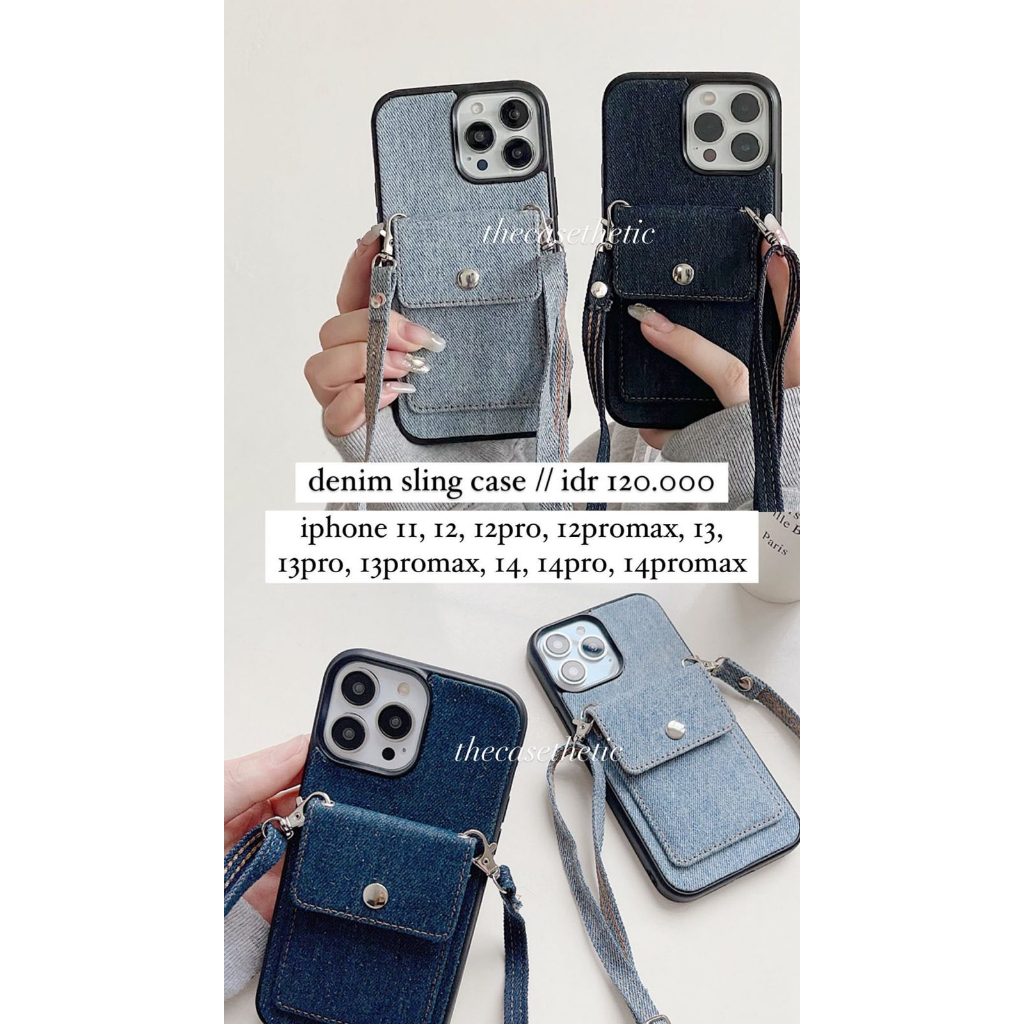 Jual DENIM SLING CASE [pre-order 2-3 minggu] | Shopee Indonesia