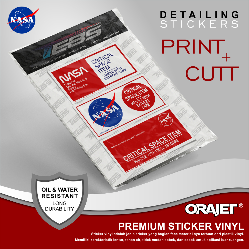 Jual STIKER NASA CRITICAL SPACE ITEM | Shopee Indonesia