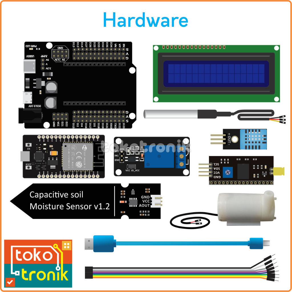 Jual ESP32 IoT Smart Garden - Paket Lengkap Membuat & Belajar Smart Garden Internet of Things dg ...