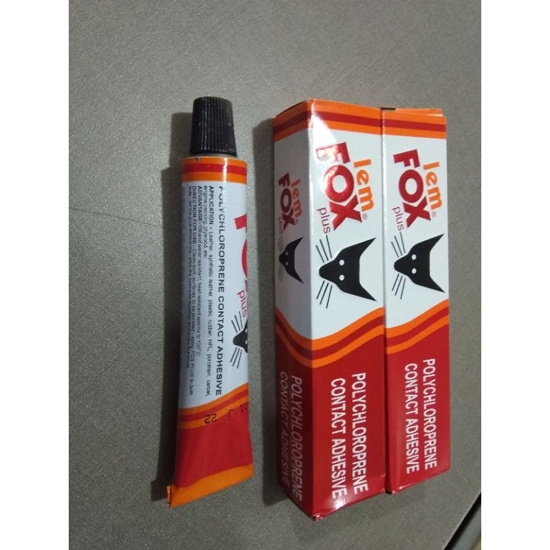 Jual LEM FOX PLUS TUBE 20gr polychloroprene contact adhesive | Shopee ...