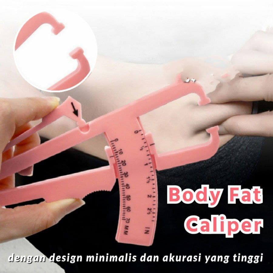 Jual Personal Body Fat Tester Caliper Skin Analyzer Measure Charts ...