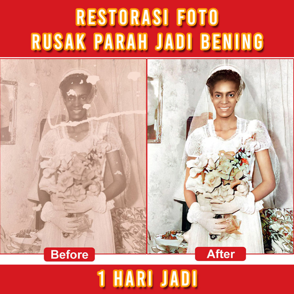 Jual Restorasi / Retouching Foto Rusak Parah Jadi Bening dalam 1 Hari ...