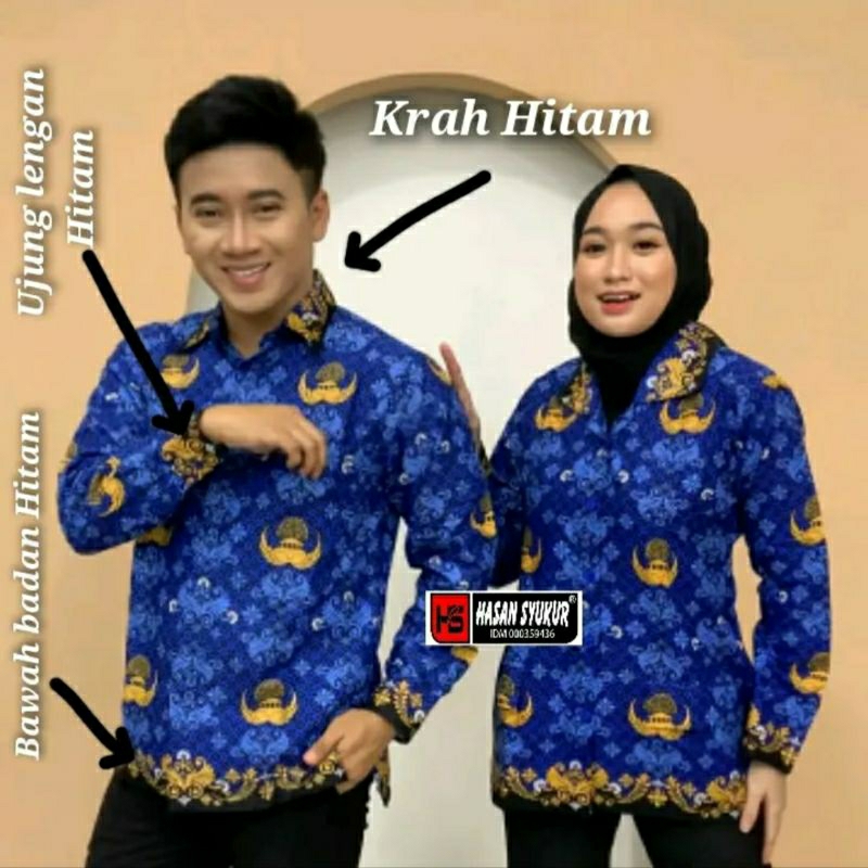 Jual SERAGAM KORPRI TERBARU 2022 KERAH HITAM | Shopee Indonesia