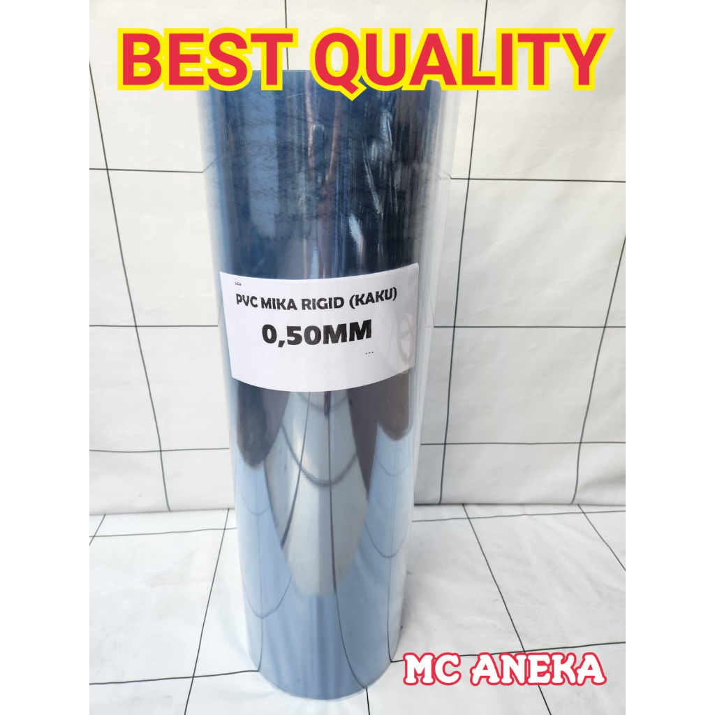 Jual MIKA KAKU BENING PVC PER ROLL TEBAL 0.50MM | Shopee Indonesia