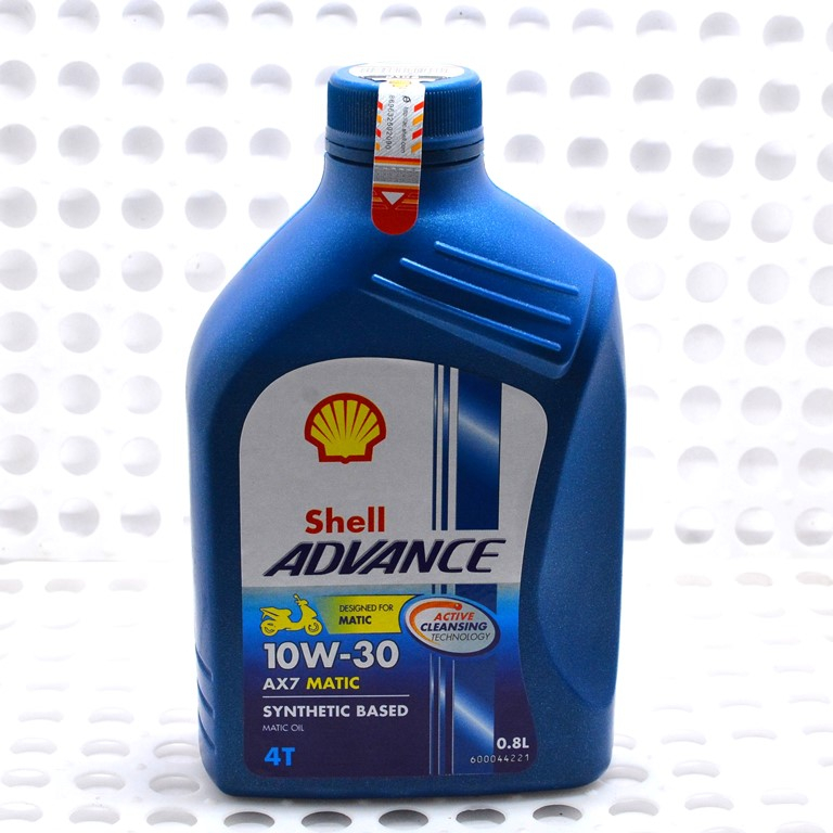 Jual OLI SHELL AX7 0.8L BIRU ADVANCE 10W-30 10W 30 SINTETHIC BASED ...