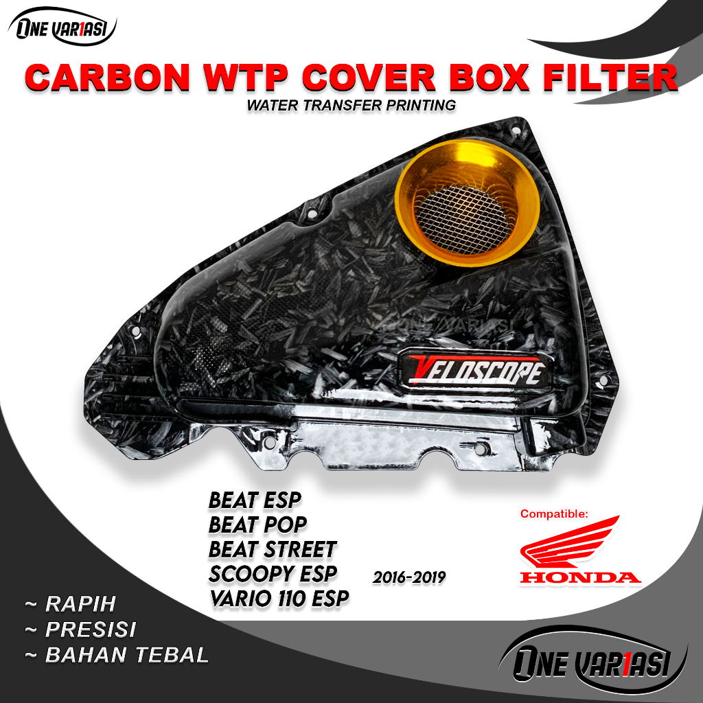 Jual COVER TUTUP BOX FILTER CARBON FORGED VELOCITY BEAT STREET POP ESP ...
