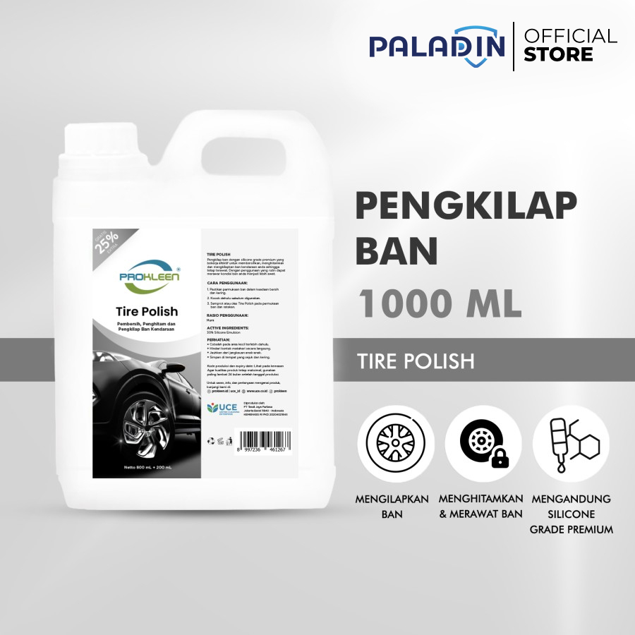 Jual SEMIR BAN PENGKILAP BAN PROKLEEN 1L | Shopee Indonesia