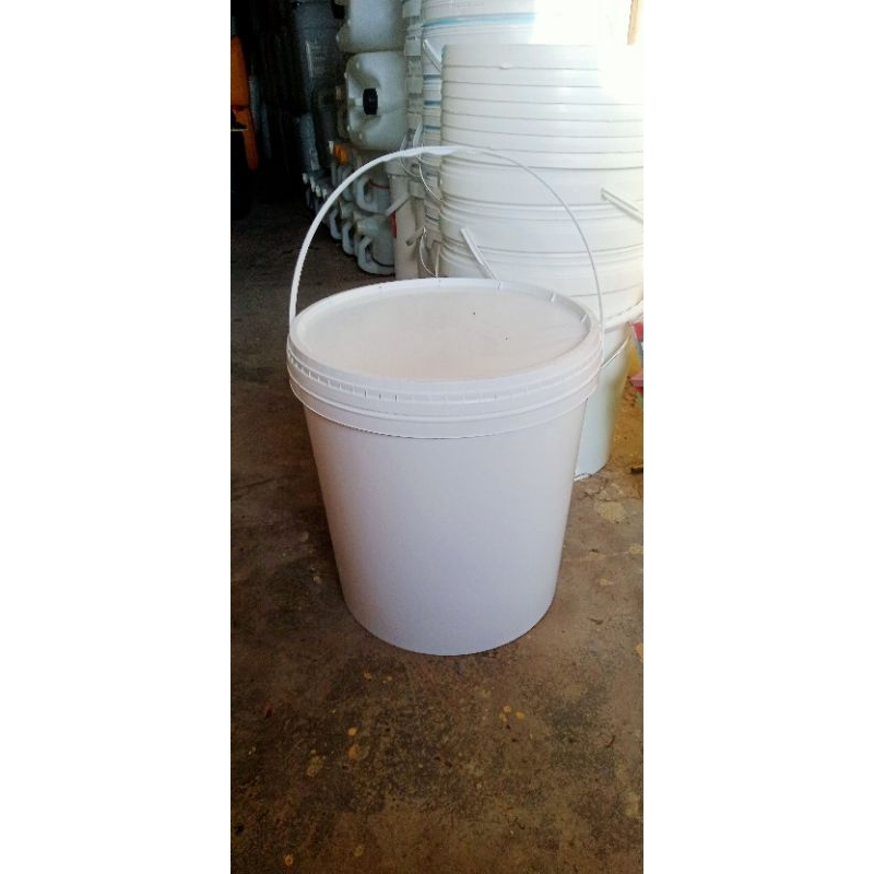 Jual (KHUSUS INSTANT) Ember Plastik bekas ukuran +/- 20 liter / label ...
