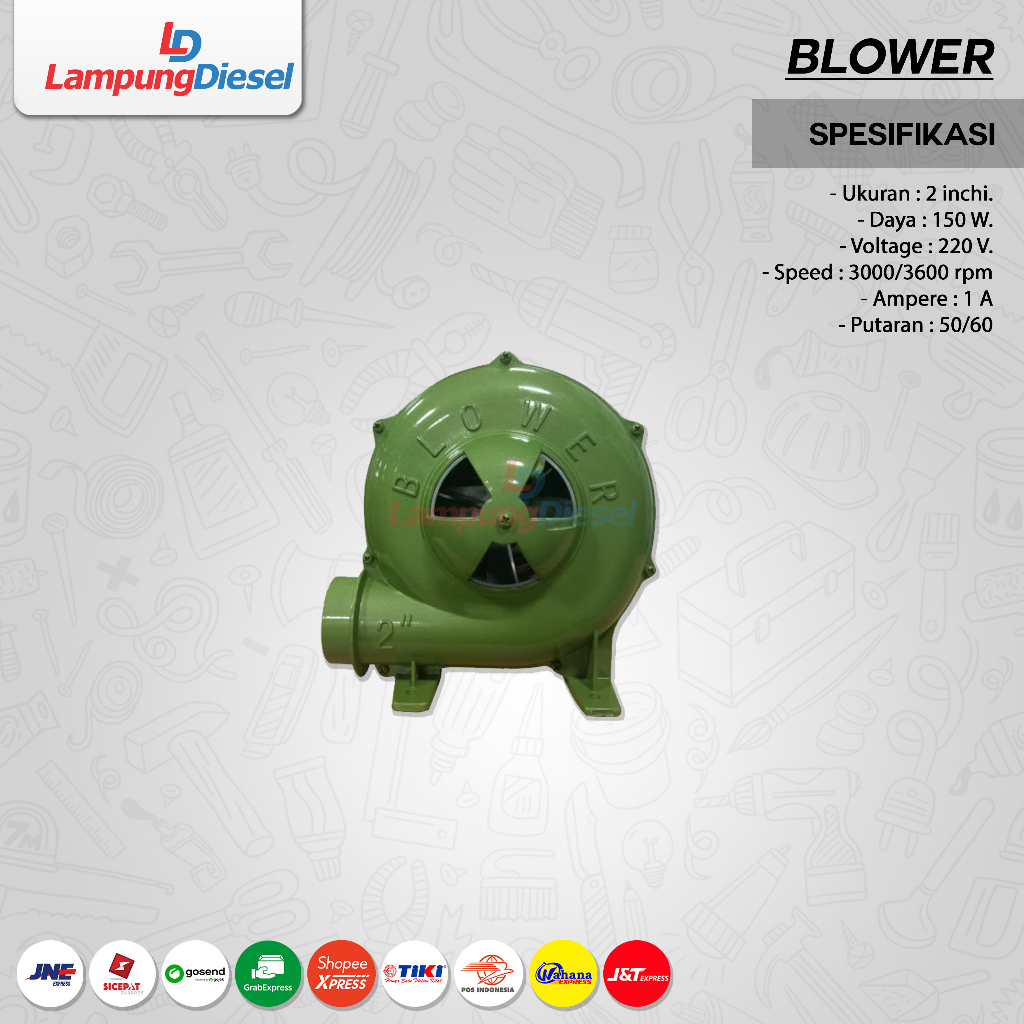 Jual Blower Angin/ Blower Keong Ukuran 3 Inchi/ 2,5 Inch/ 2 Inchi ...