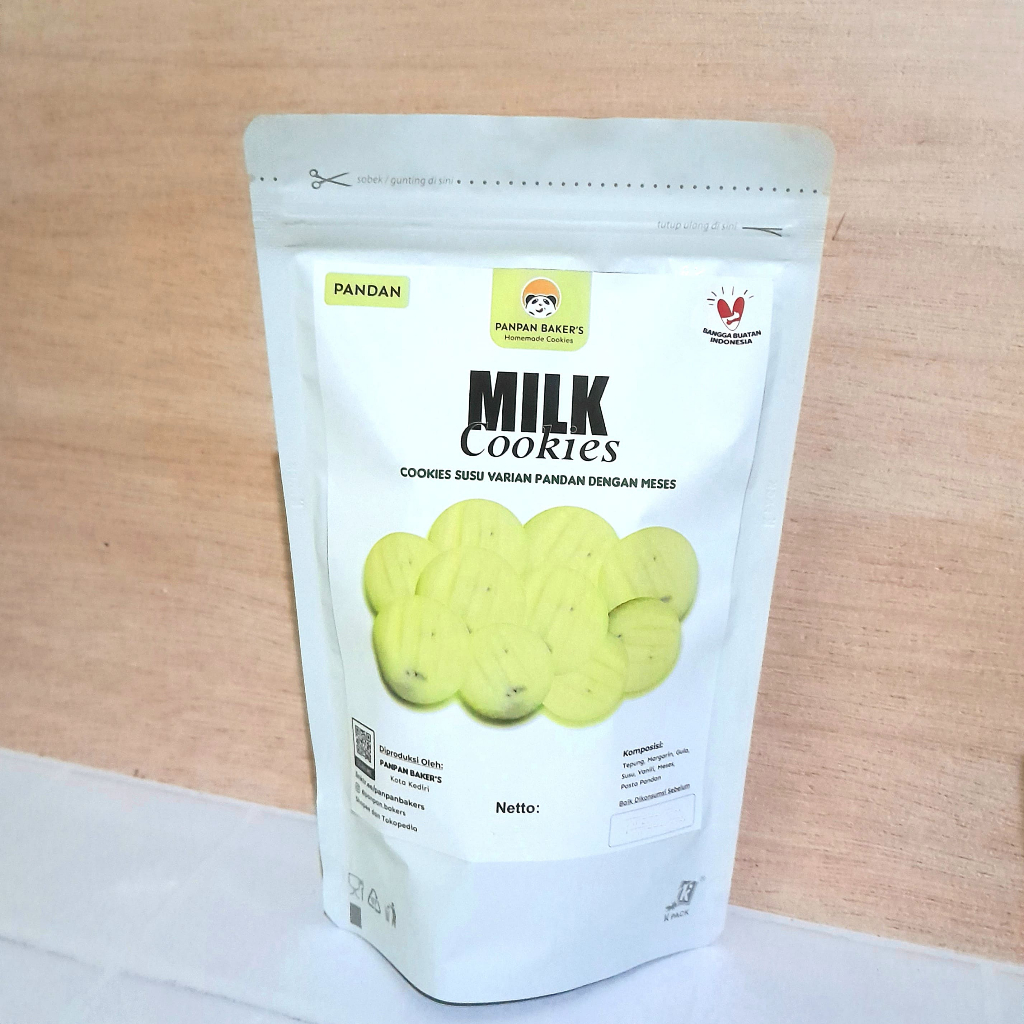Jual Cookies Hemat Panpan Baker's / Free Cookies Pouch (Milk Cookies ...