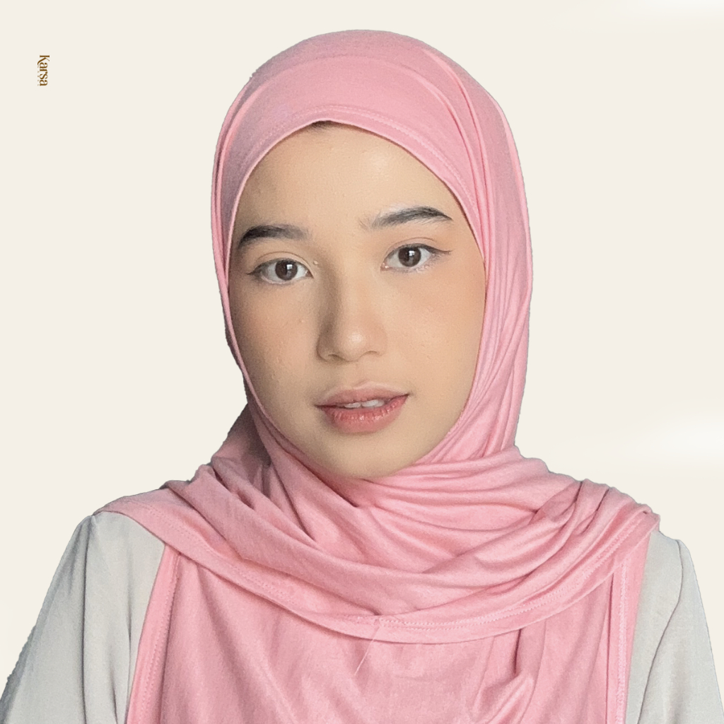 Jual Karsalabel LARGE Nara Pashmina Kaos Oval | Shopee Indonesia