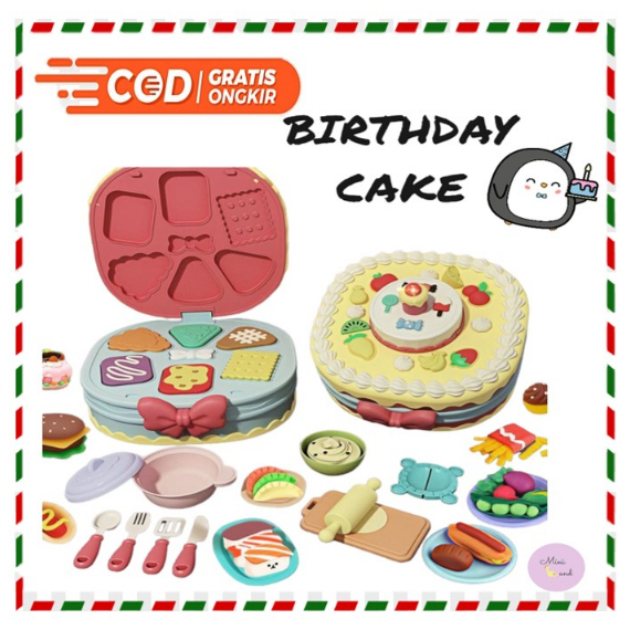Jual Mainan Kue Ulang Tahun Tiup Lilin/ Mainan Birthday Cake dan Cetak ...