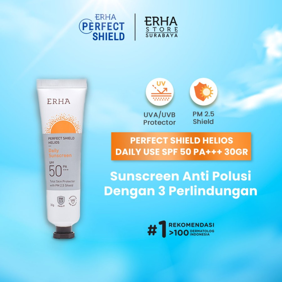 Jual Erha Perfect Shield Helios Daily Sunscreen SPF 50 /PA++ 30g- Sunscreen | Shopee Indonesia