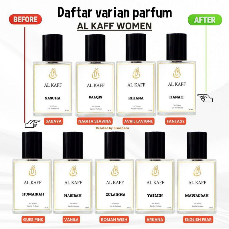 Jual PARFUM AL KAFF BY ZEEIDA HERBAL UKURAN 30ML | Shopee Indonesia