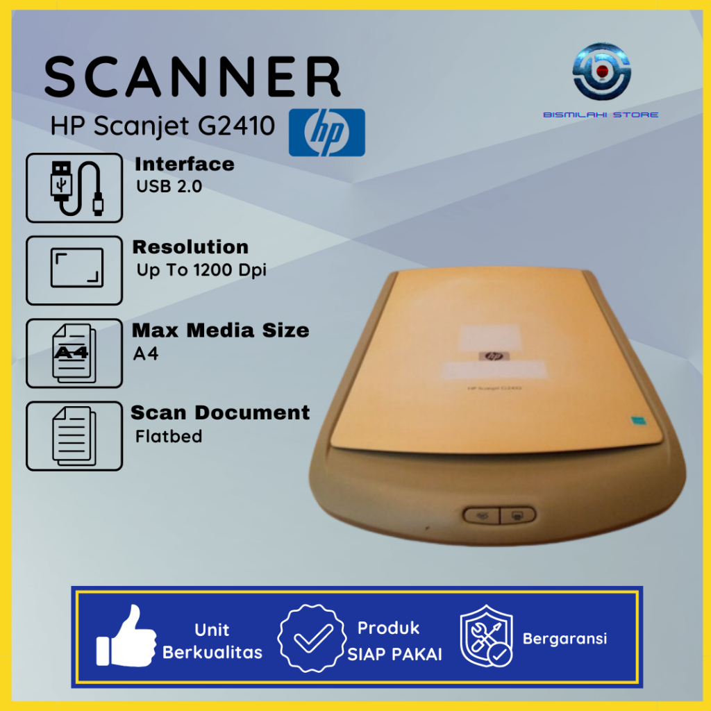 Jual Obral Scanner Hp Scanjet G2410 Support Windows 10 Siap Pakai ...