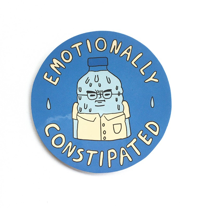 Jual Emotionally Constipated - Vinyl Sticker | Shopee Indonesia