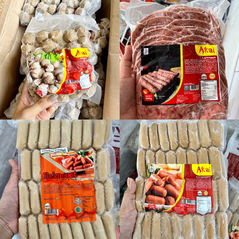 Jual Akai Sosis Sapi Cocktail 1 kg / Belmont Sosis Ayam Cocktai 1 kg ...