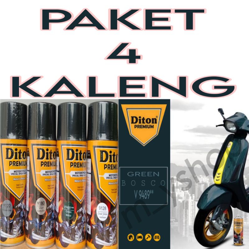 Jual PAKET 4 KALENG pilok pilox diton premium GREEN BOSCO V 9489 ...