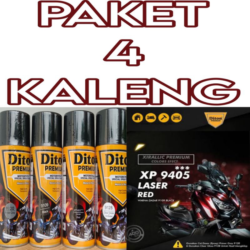 Jual PAKET 4 KALENG pilok pilox diton premium LASER RED XP 9405 ...