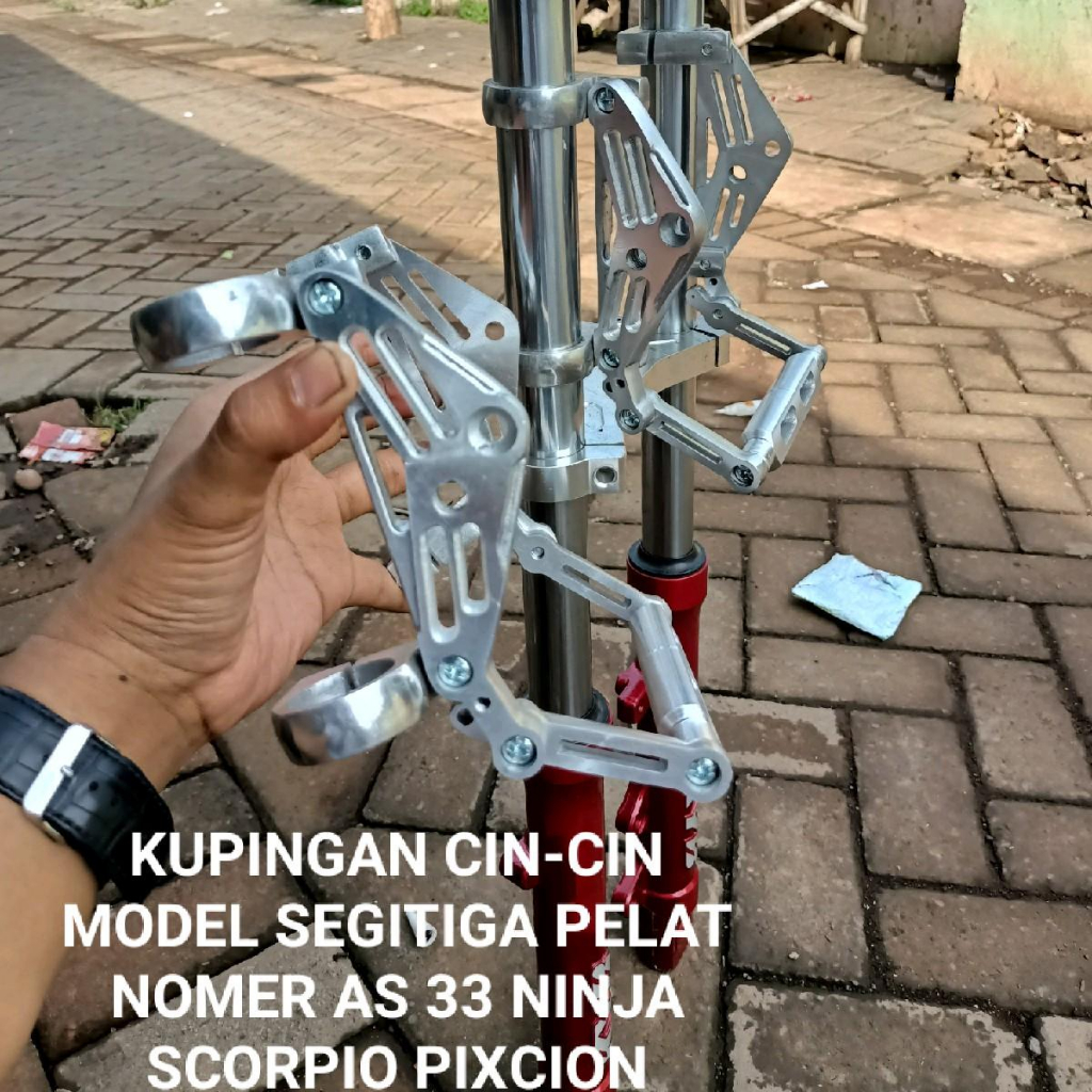 Jual PANGKON LAMPU DEPAN YAMAHA BISON MODEL CIN-CIN MOTIP ROBOT PELAT ...