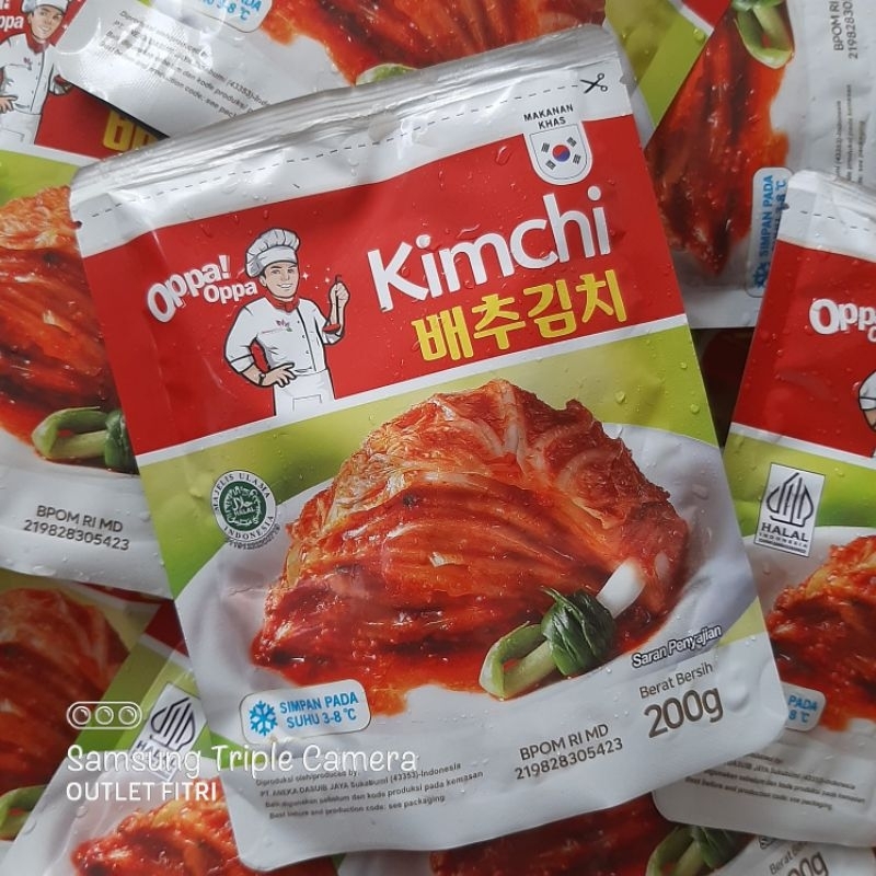 Jual HALAL || [200gr] OPPA Kimchi Sawi Fresh Korea | Shopee Indonesia