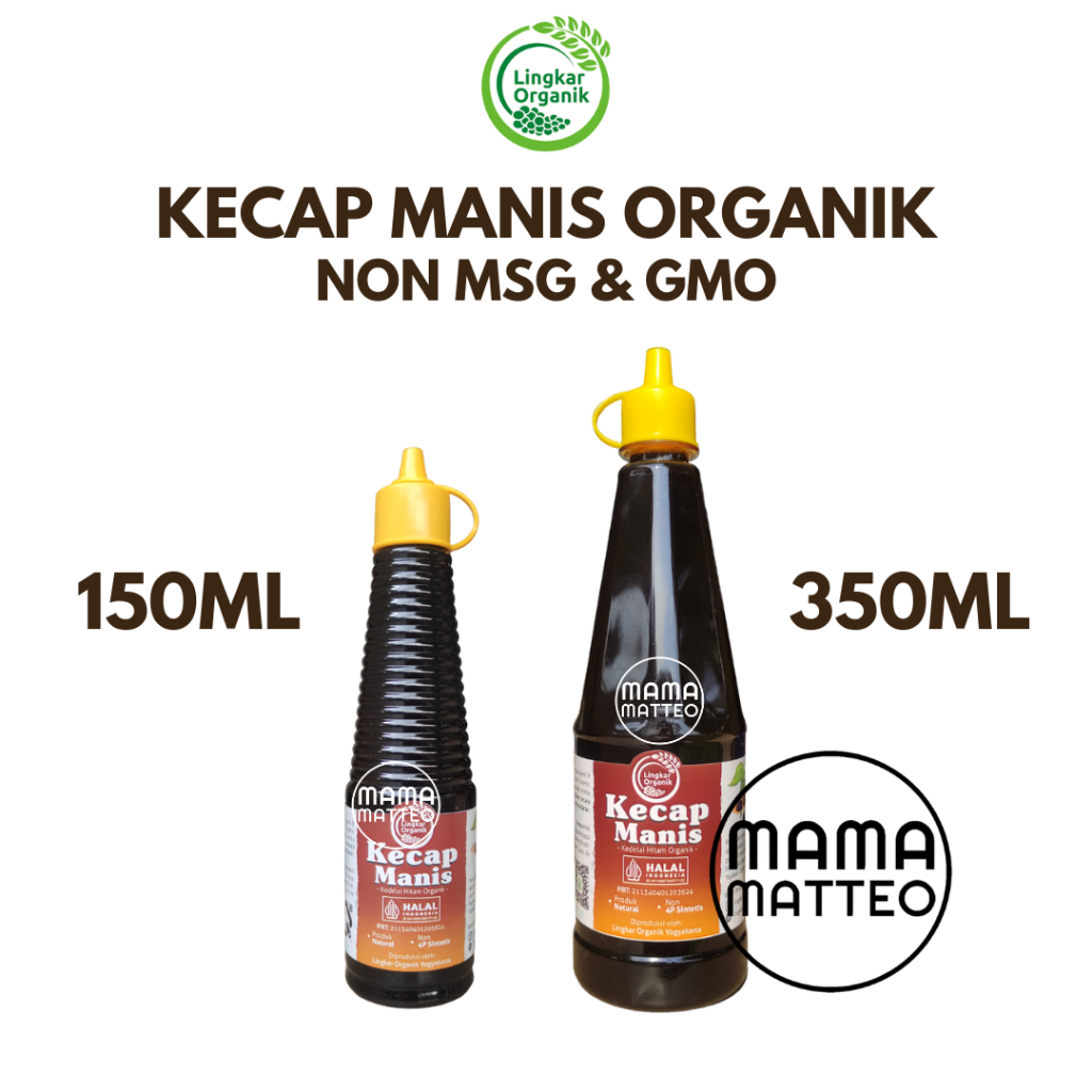 Jual LINGKAR ORGANIK Kecap Manis Organik Sehat Non MSG & GMO / 150ML / 350ML / BANDUNG | Shopee ...
