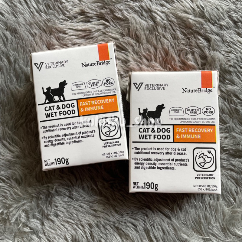 Jual NATURE BRIDGE RECOVERY WETFOOD KUCING ANJING 190 GRAM | Shopee ...