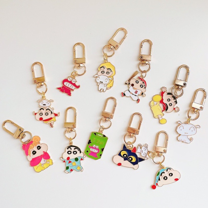 Jual crayon sinchan gantungan kunci lucu shiro cocobi keychain | Shopee ...