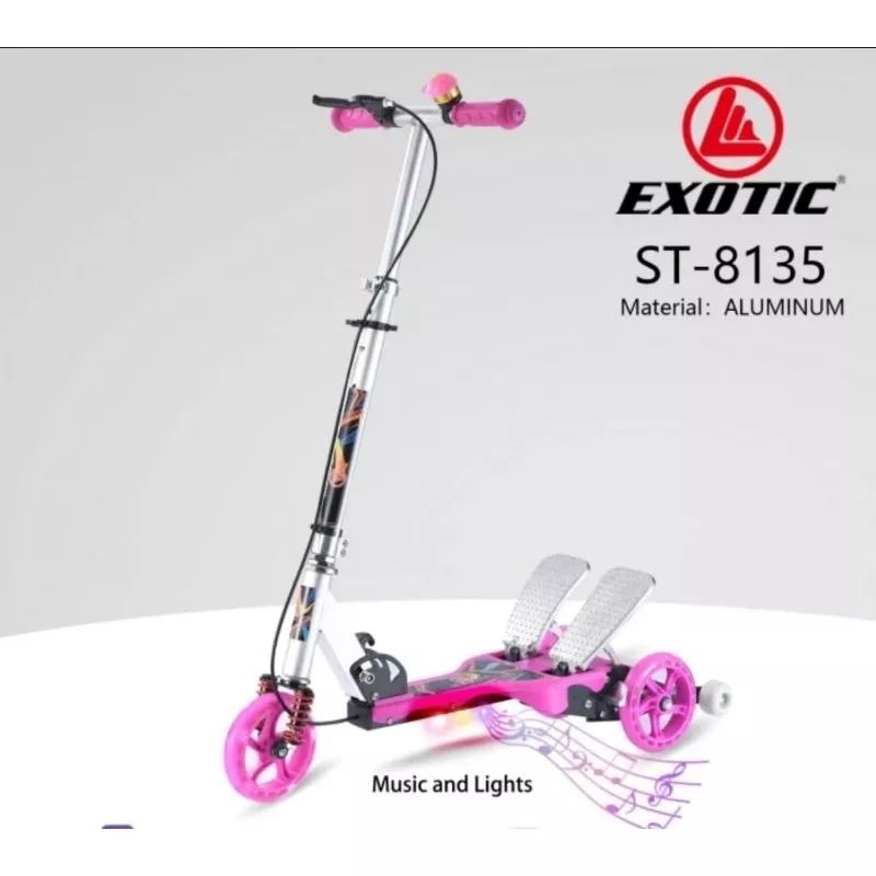 Jual Scooter Otopet injak kayuh Pedal alloy Exotic ST 8135 RMB | Shopee ...
