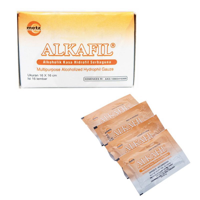 Jual ALKAFIL Kasa Alkohol Steril Antiseptik Serbaguna (2pcs) | Shopee ...