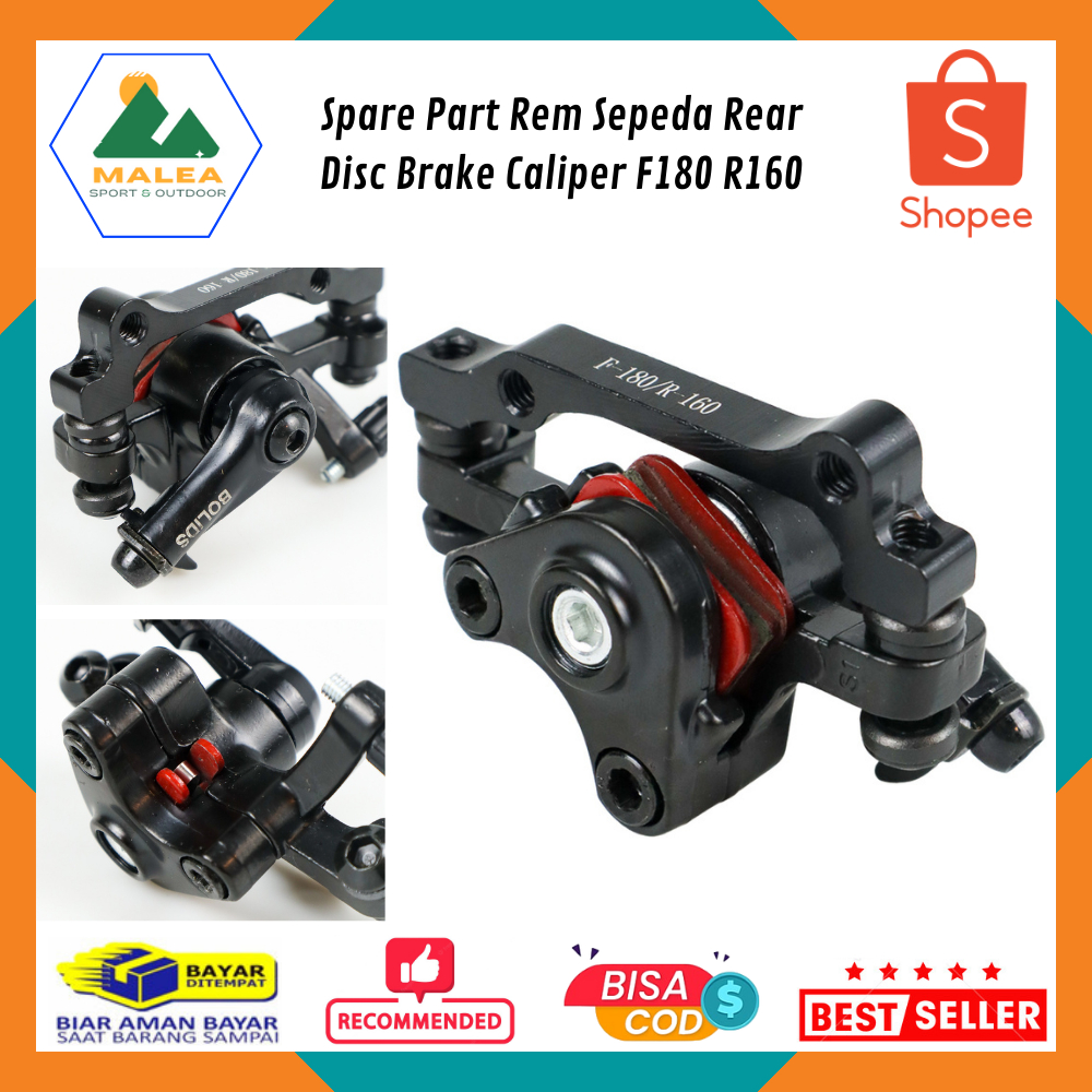 Jual Spare Part Rem Sepeda Rear Disc Brake Caliper F180 R160 / Rem ...