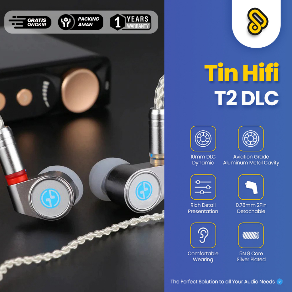 Jual Tin HiFi T2 DLC 10MM DLC Dynamic Driver In Ear Earphone | Shopee Indonesia