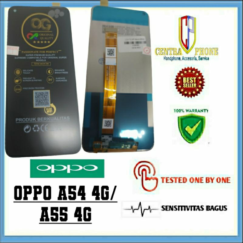 Jual LCD OPPO A54 4G/A55 4G BLACK | Shopee Indonesia